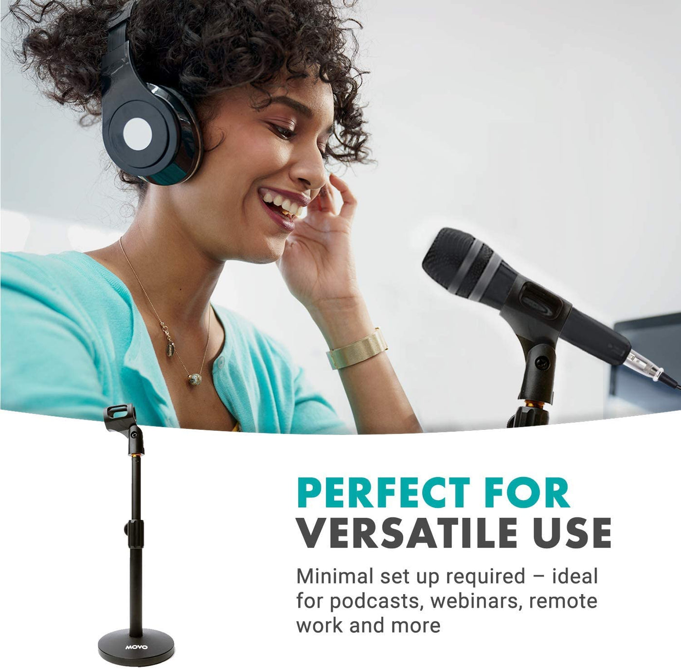 Tabletop Mic Stands | Desktop Microphone Stands | Movo