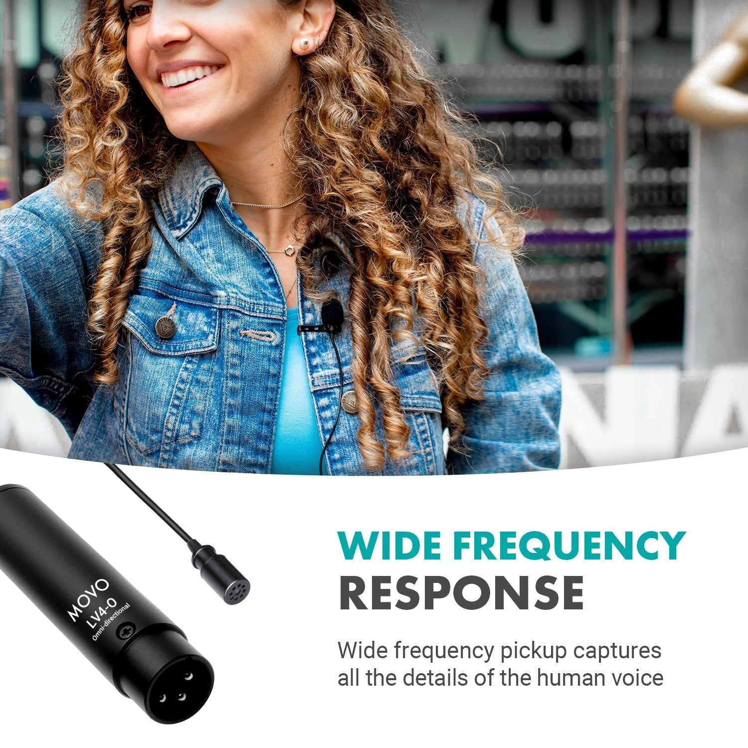 Movo LV4 | Lavalier Mics with XLR Connector Set